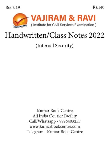 Internal Security - General Studies GS Handwritten/Class Notes 2022 ...