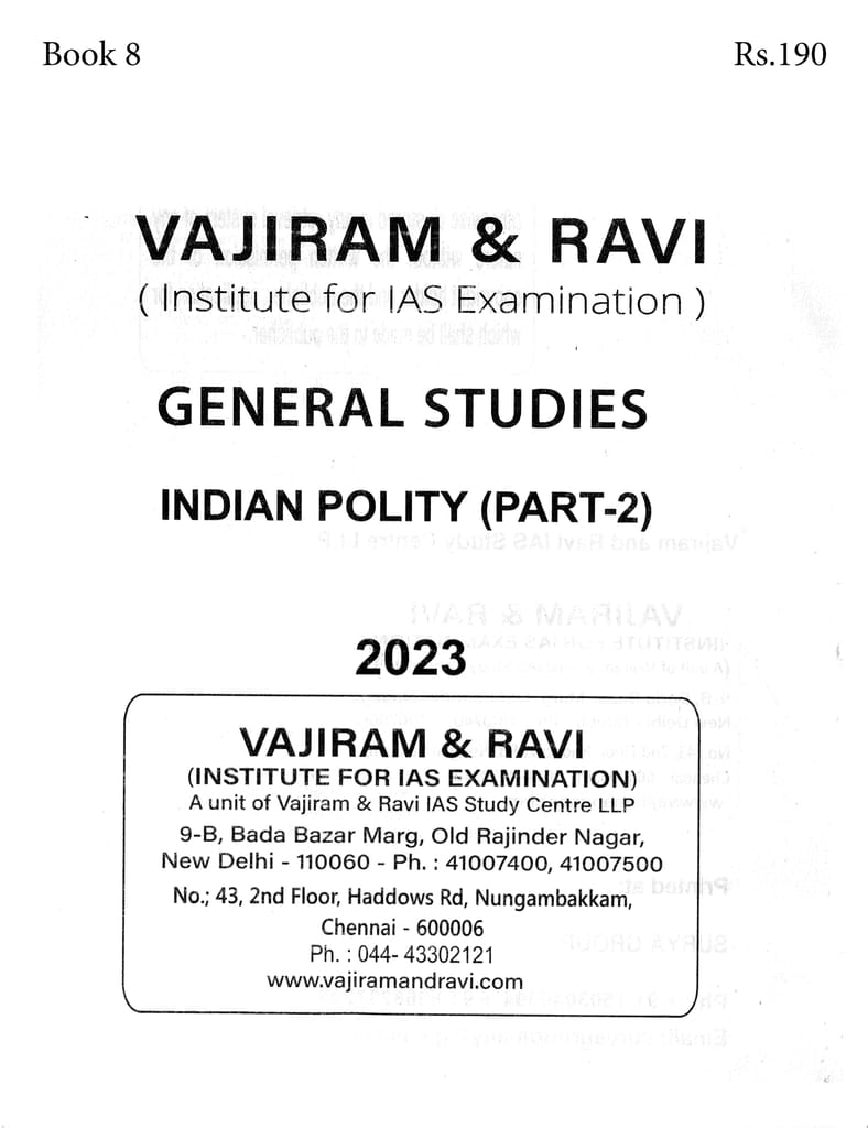 Indian Polity (Part 2) - General Studies GS Printed Notes Yellow Book ...