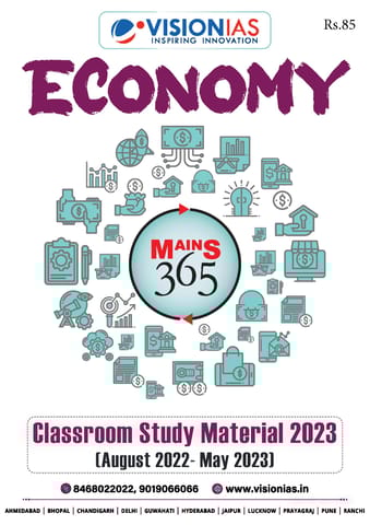 Economy - Vision IAS Mains 365 2023 - [B/W PRINTOUT]