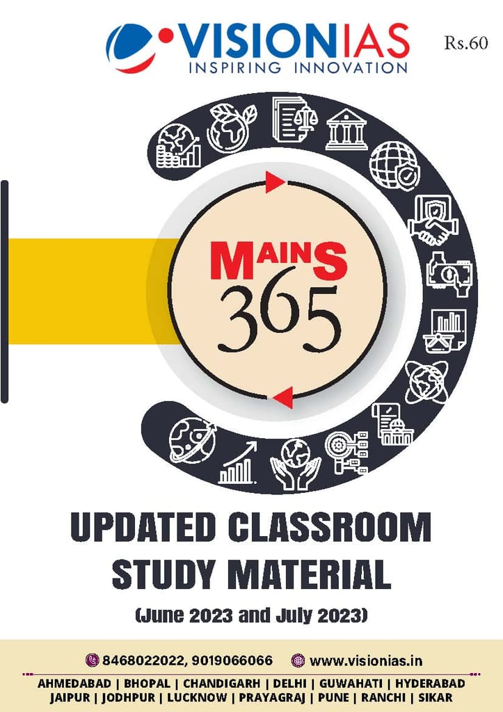 Updated Classroom Study Material (June-July 2023) - Vision IAS Mains ...