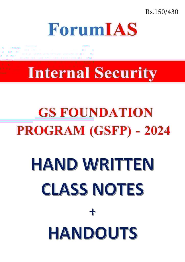 Internal Security - General Studies GS Handwritten/Class Notes 2024 ...