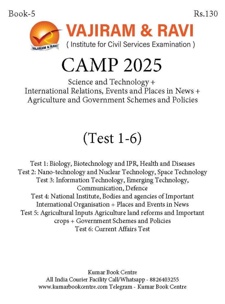 (Set) Vajiram & Ravi Prelims CAMP Test Series 2025 - Science ...
